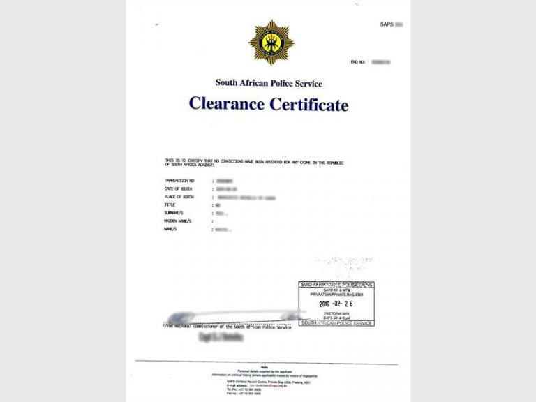 What Is A Police Clearance Certificate
